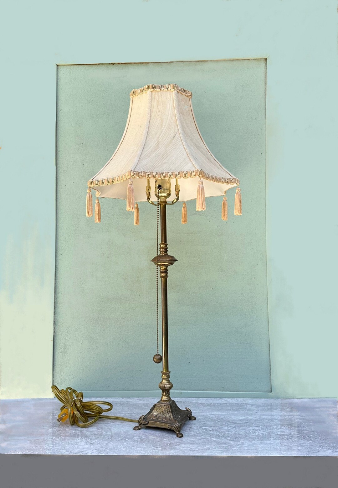 Elegant Tanner & Kenzie Victorian Style Boudoir/ Buffet Lamp. Brass - Etsy
