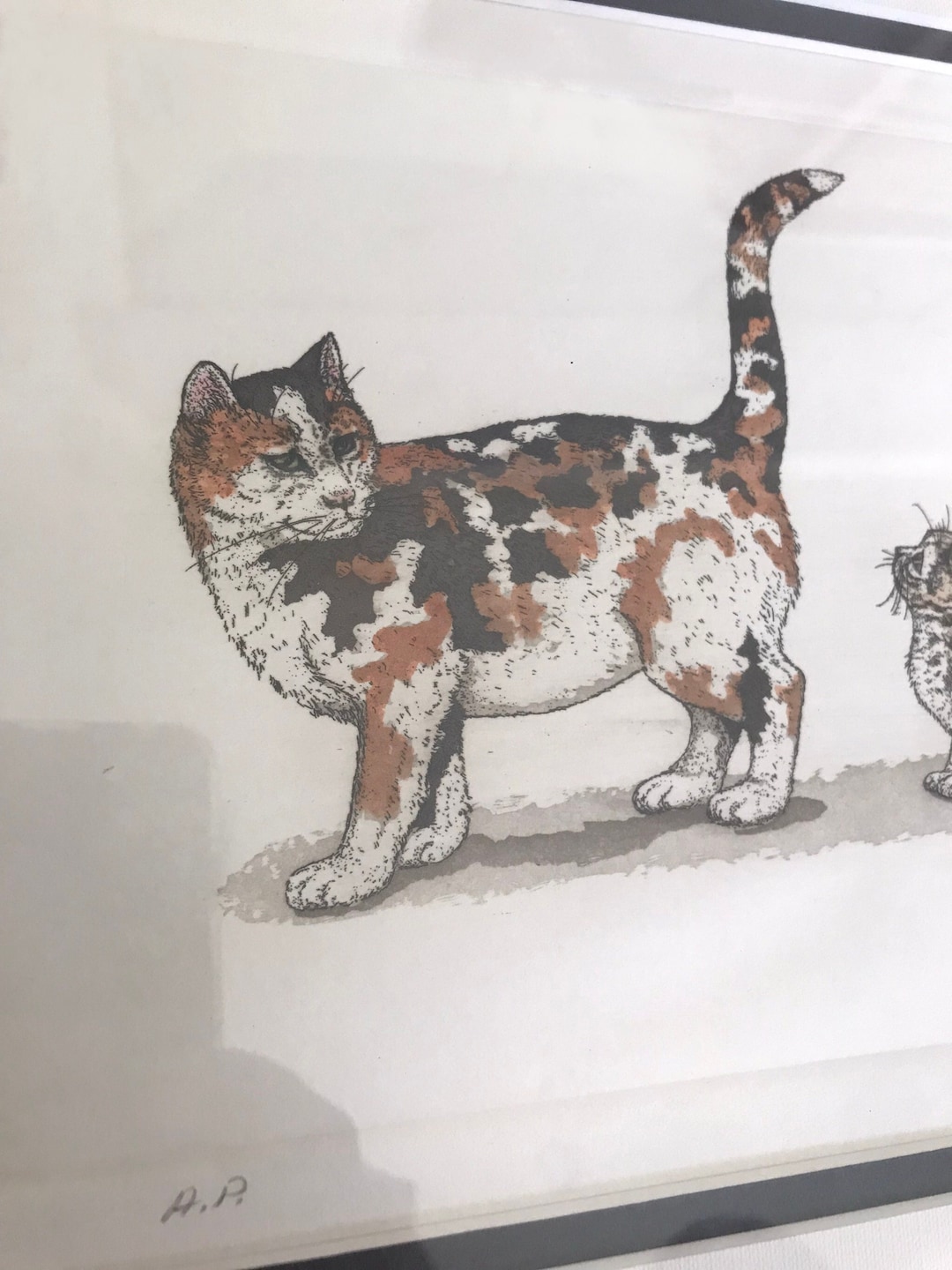 Rare Artist’s Proof Martha Hinson Hand Colored Etching Print. Collector ...