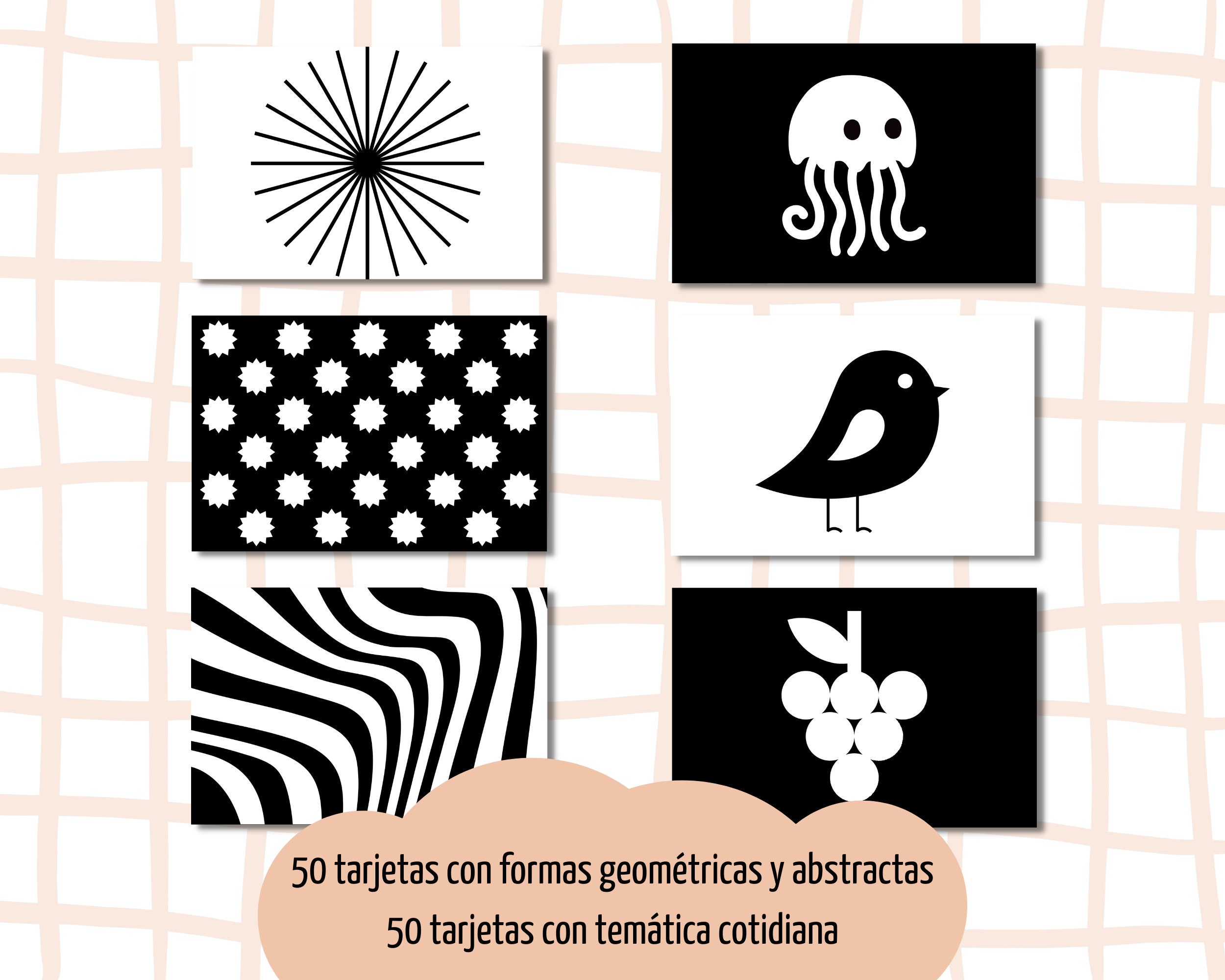 Black And White Geometric Patterns For Infants