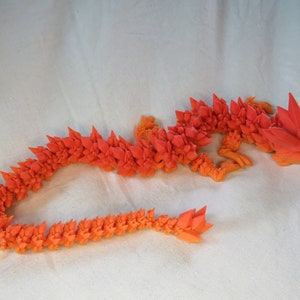 Articulated Crystal Dragon, 3D Print Figurine, Dragon Toy, Bookshelf ...