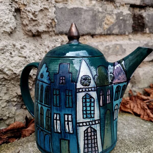 Ceramic Teapot - Etsy