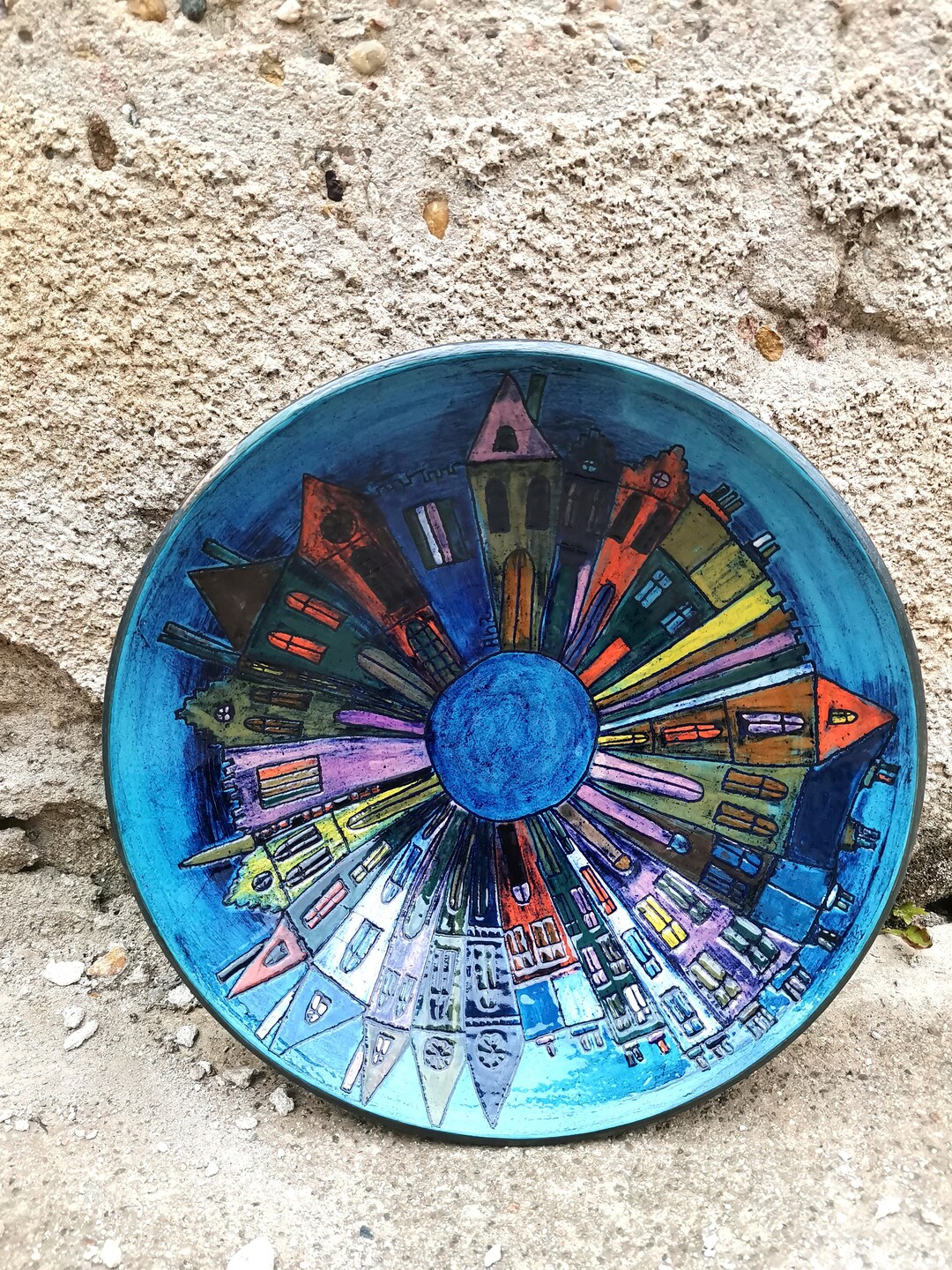 Turquoise Dish for Fruits - Etsy