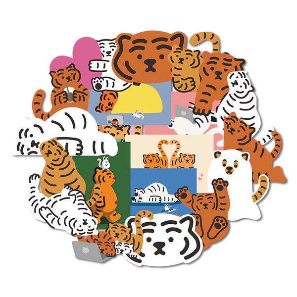 Tiger Stickers - Etsy
