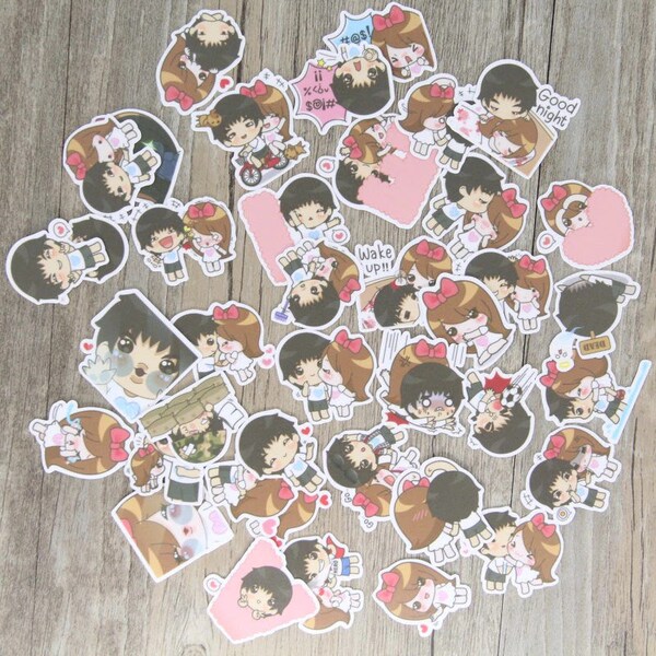 Custom Cartoon Couple Stickers - Etsy