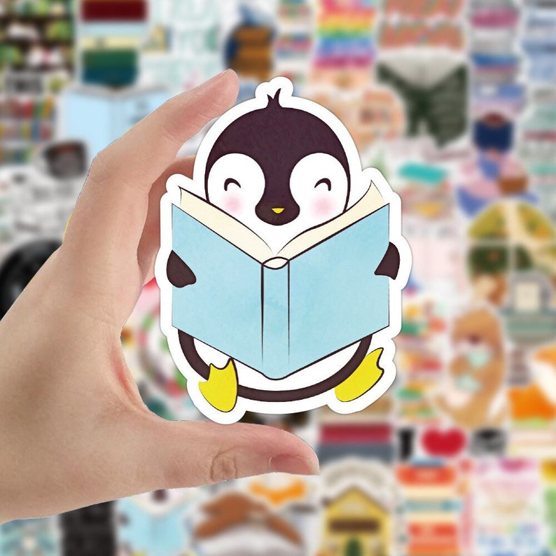 Reading Stickers Books Stickers Love Reading Literary - Etsy