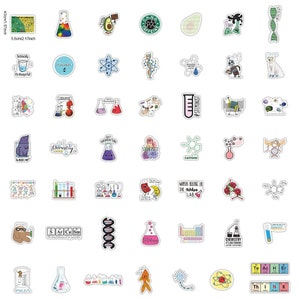 Chemistry Stickers, Laptop Stickers, Vinyl Stickers Pack - Etsy