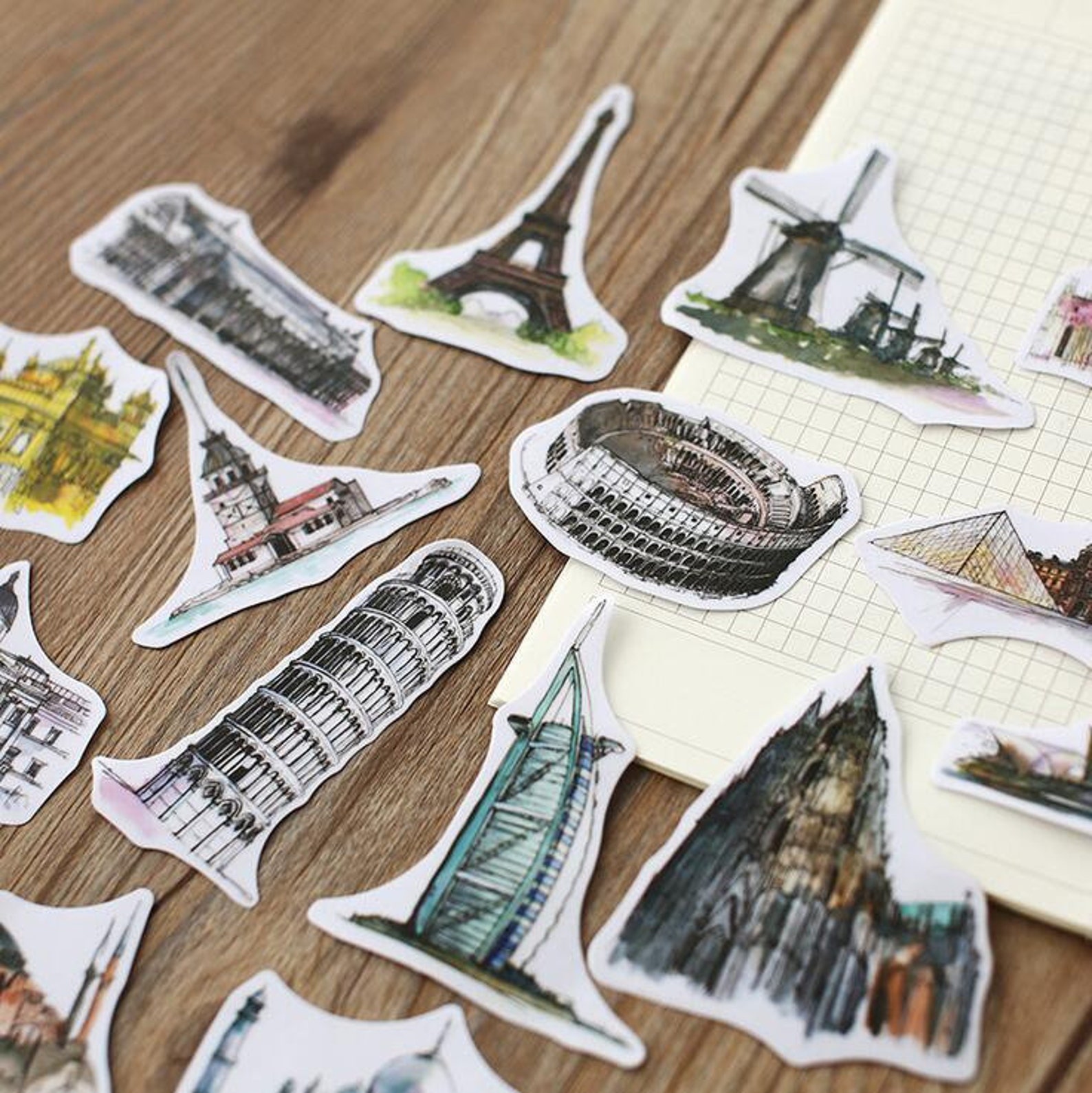 Travel Around the World Stickers Laptop Stickers Vinyl | Etsy