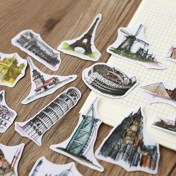 Travel Around the World Stickers Laptop Stickers Vinyl | Etsy