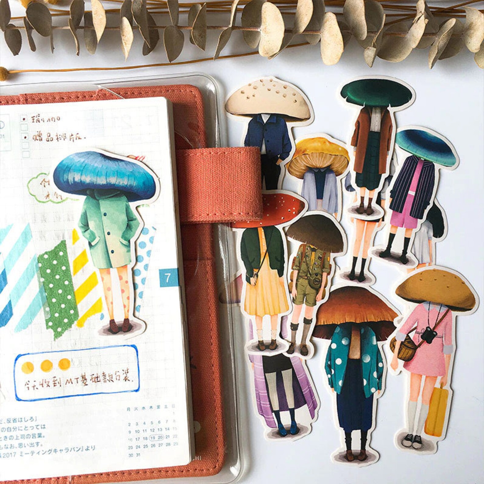 Mushroom Head Girl Stickers Laptop Stickers Vinyl Stickers - Etsy