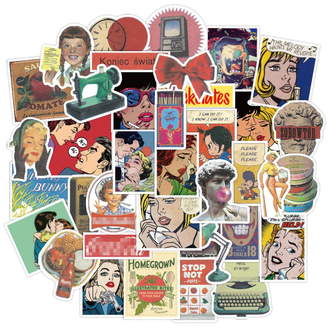 Vintage Stickers | Etsy