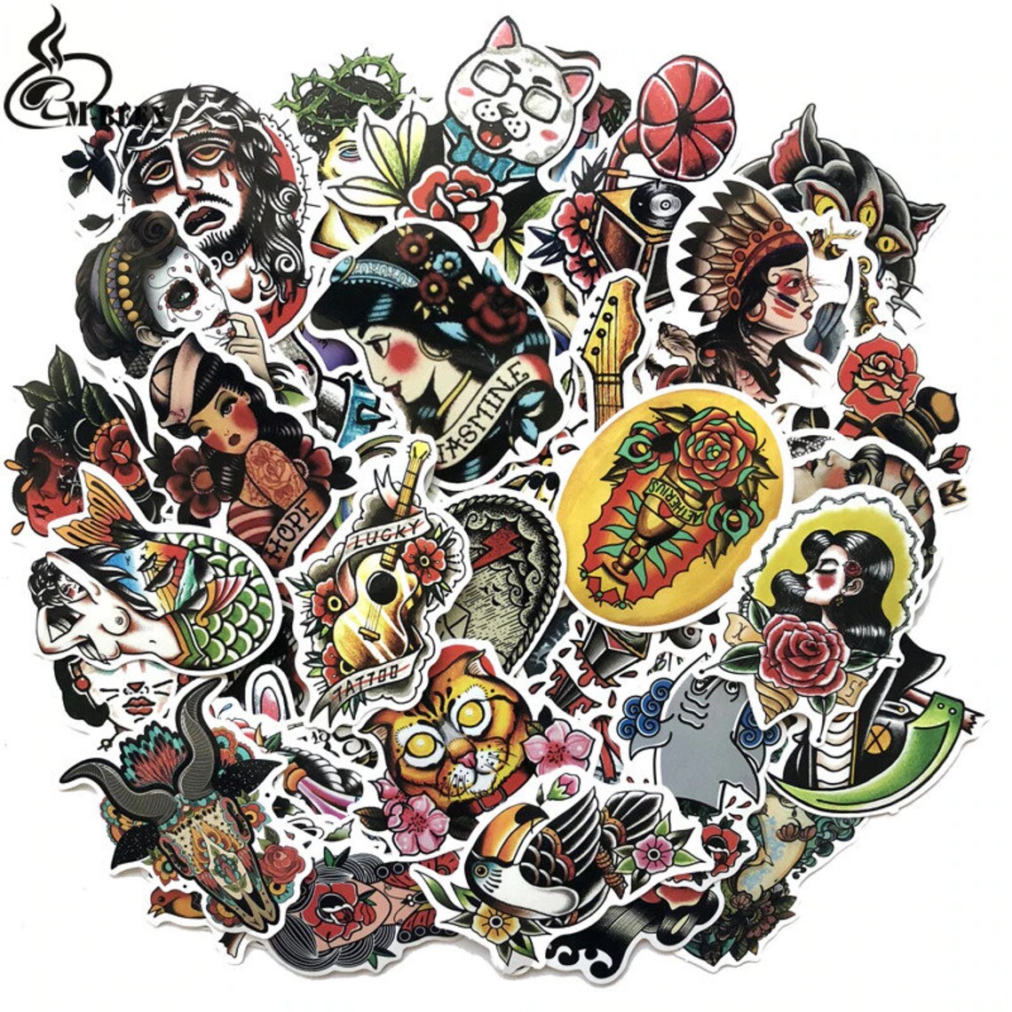 Cool Old School Tattoo Stickers Laptop Stickers Vinyl - Etsy