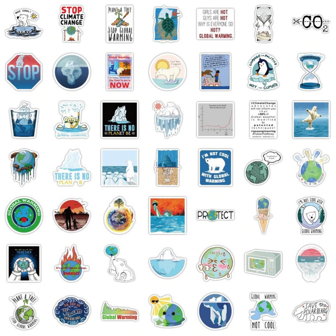 Global Climate Change Stickers | Etsy