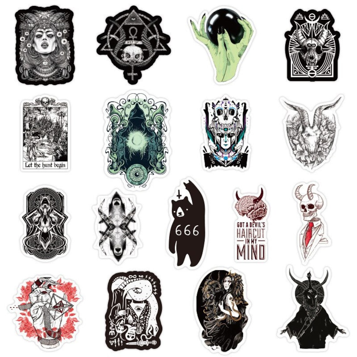 Gothic Style Stickers | Etsy