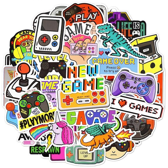 Vintage Video Game Stickers Laptop Stickers Vinyl Stickers - Etsy