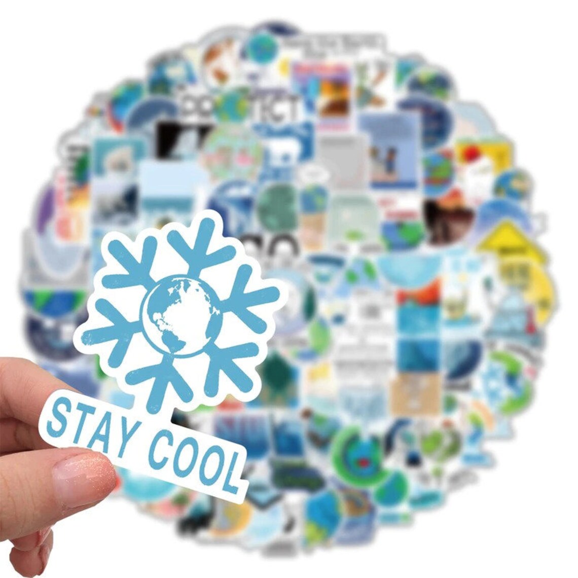 Global Climate Change Stickers Laptop Stickers Vinyl | Etsy