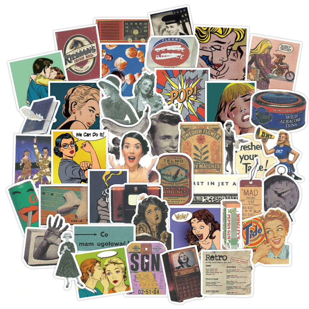 Vintage Stickers | Etsy