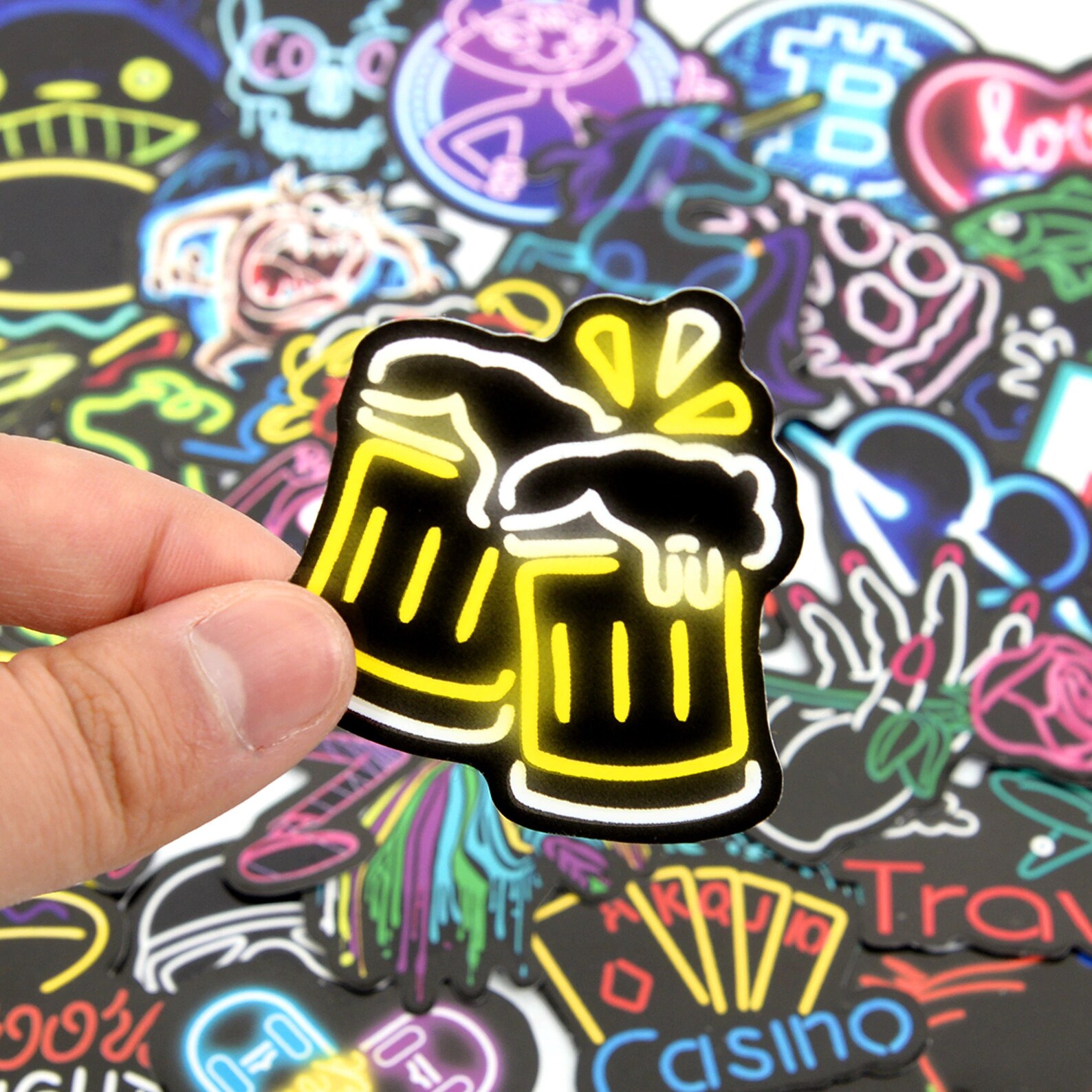 Neon Styles Stickers Planner Stickers Vinyl Stickers Laptop | Etsy