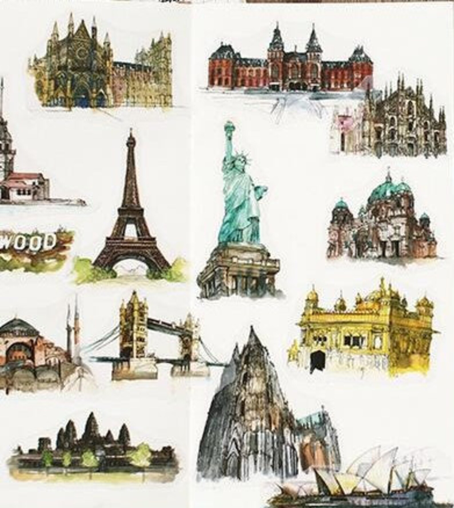 Travel Around the World Stickers Laptop Stickers Vinyl | Etsy