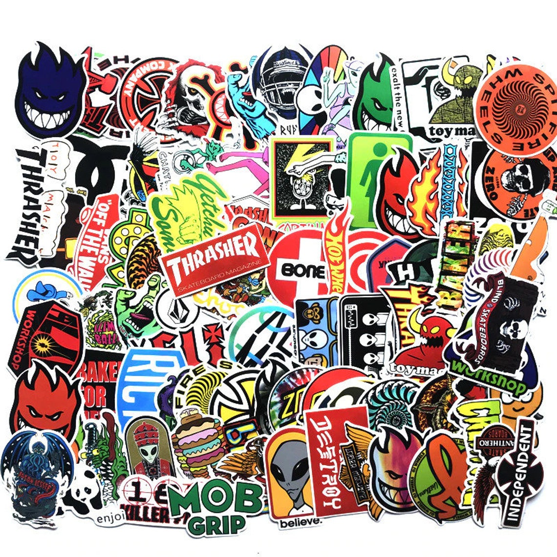 Cool Skateboard Stickers Laptop Stickers Vinyl Stickers Pack - Etsy