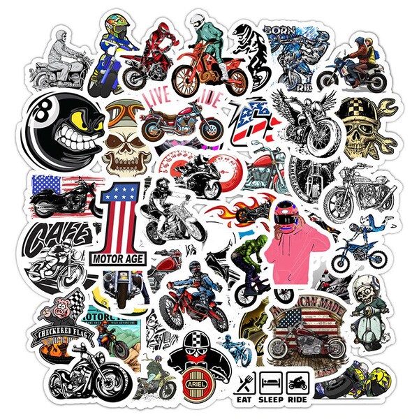 Motorcycle Sticker - Etsy