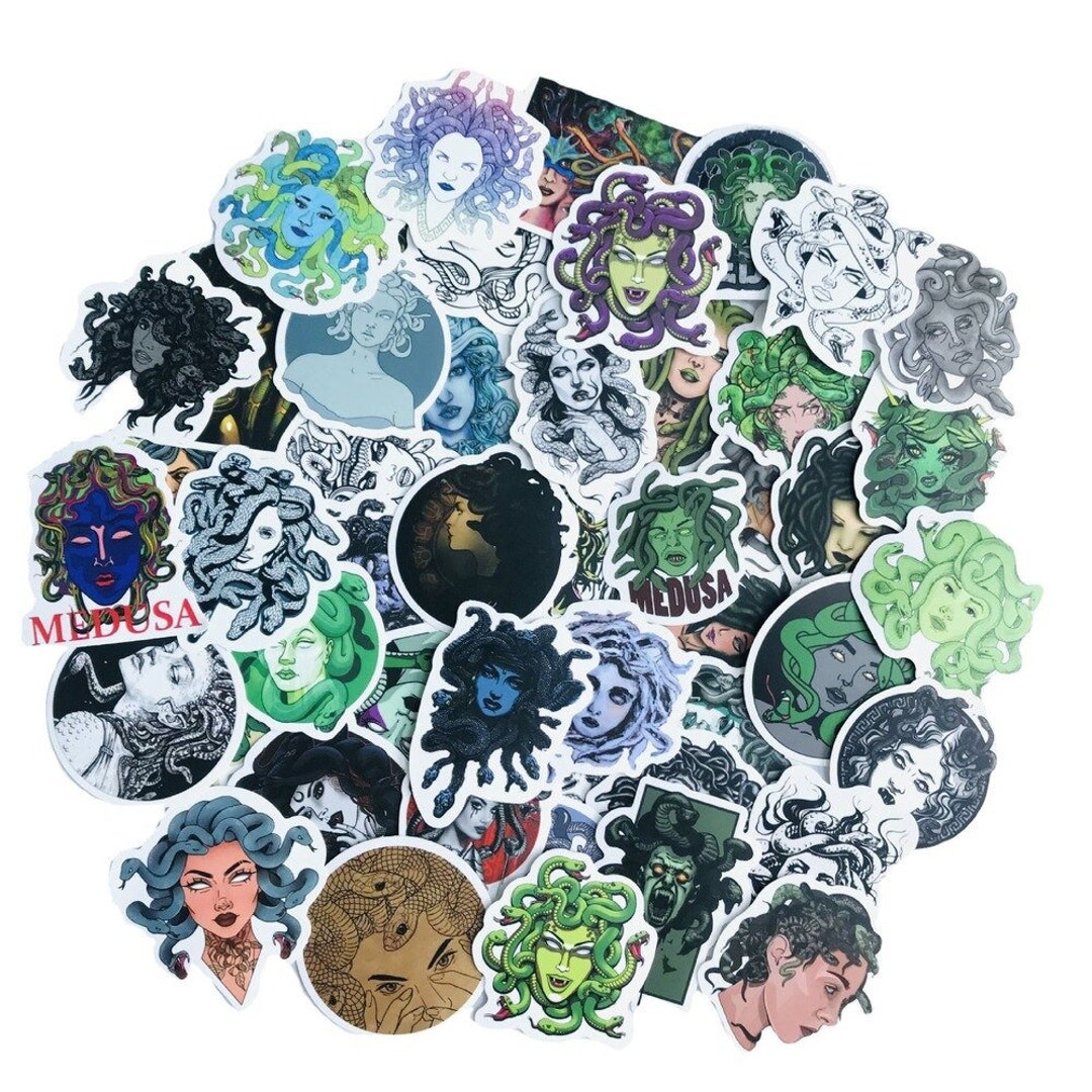 Medusa Stickers, Laptop Stickers, Vinyl Stickers Pack - Etsy