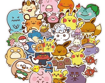 Cute Anime Animal Stickers - Etsy