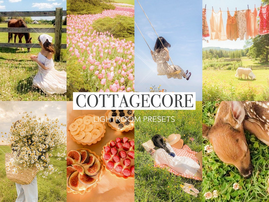 5 Cottagecore Lightroom Mobile Presets & Desktop Presets, Lightroom ...