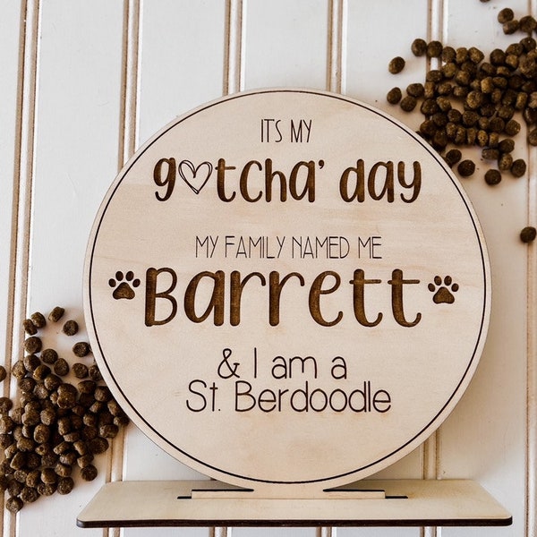 Gotcha Day Dog Sign - Etsy