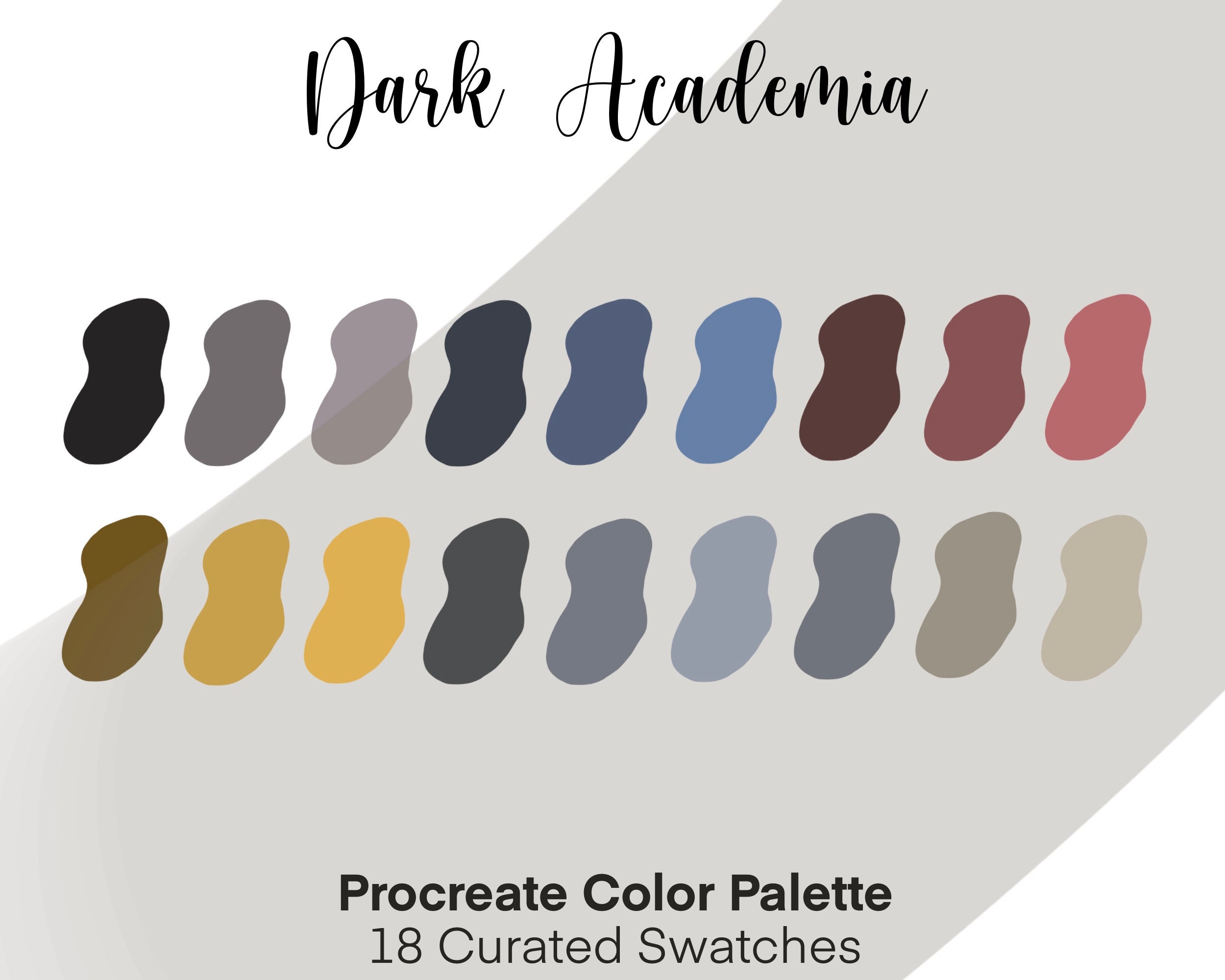 Dark Academia Color Palette: Procreate Color Palette | Etsy Dark Academia Color Palette: Procreate Color Palette | Etsy