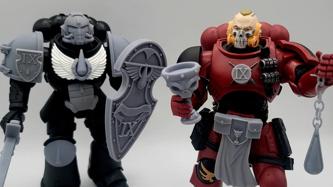 Syfy Space Blood Knight Action Figure Toy Weapons Pack custom Weapons ...