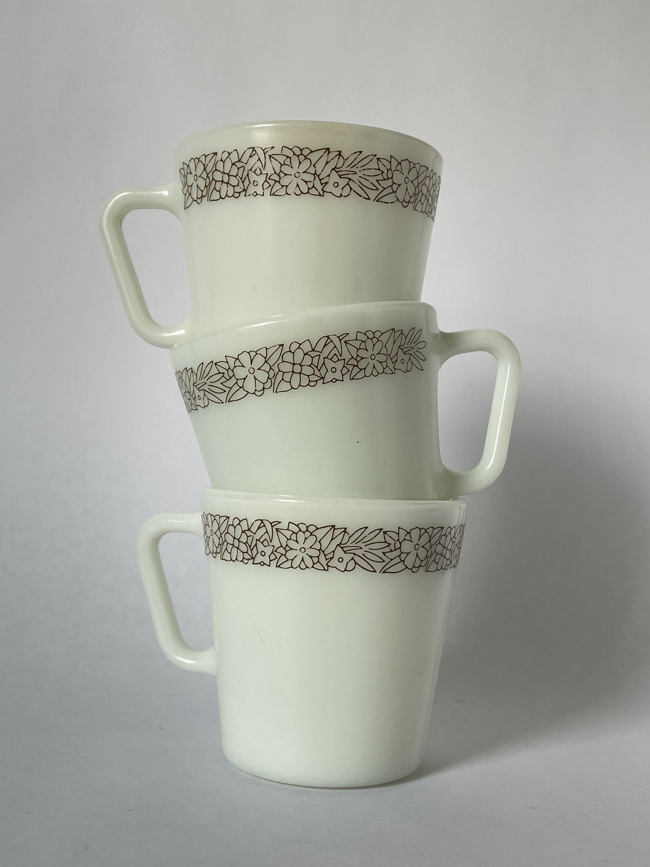 Vintage Pyrex Brown Woodland Tea Cup Mug | Etsy