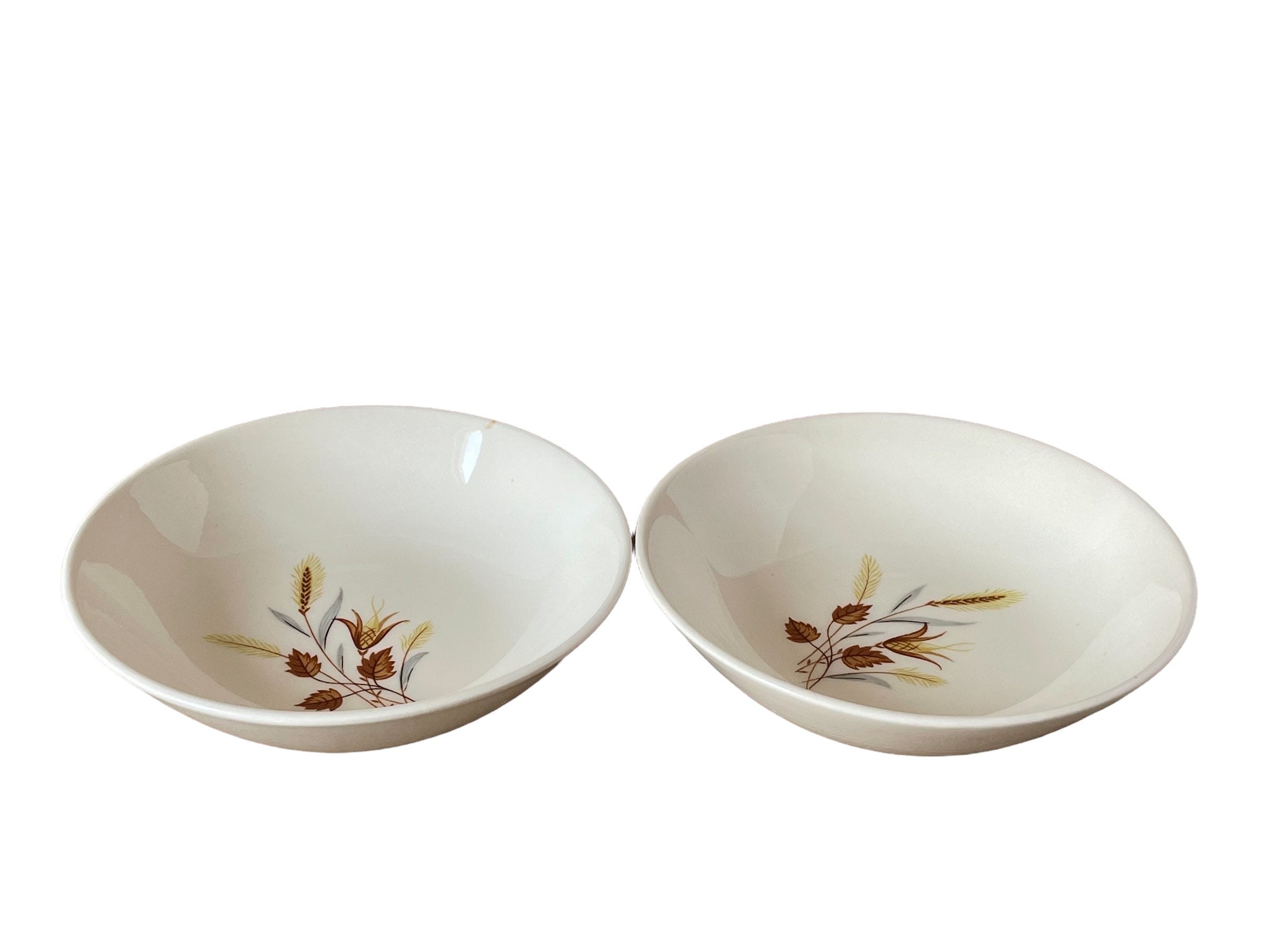 Vintage Wheat Pattern Berry Bowls - Etsy