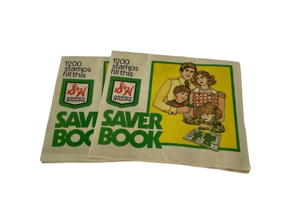 Vintage S and H Green Stamp Books five Styles Available All - Etsy