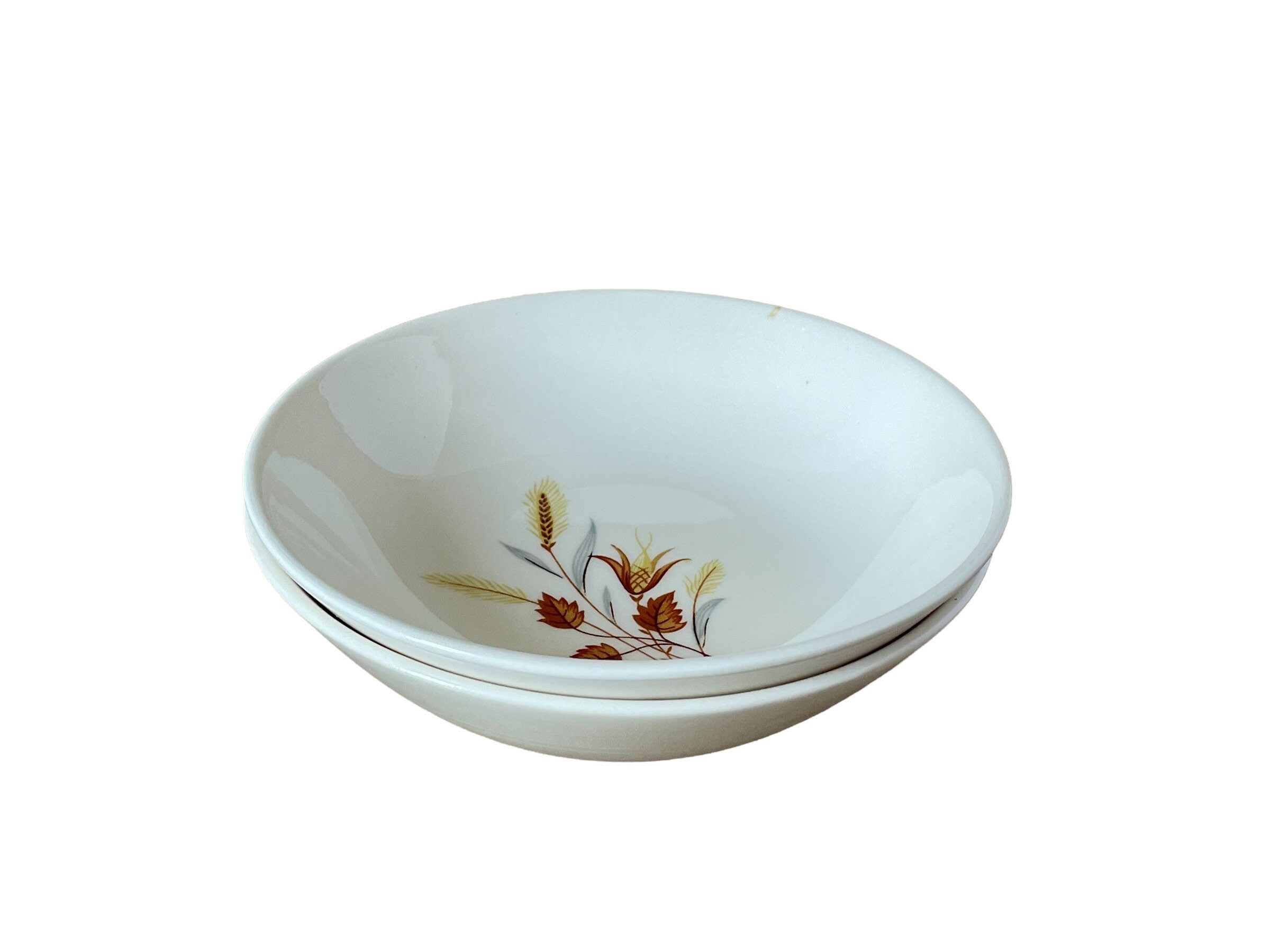 Vintage Wheat Pattern Berry Bowls - Etsy