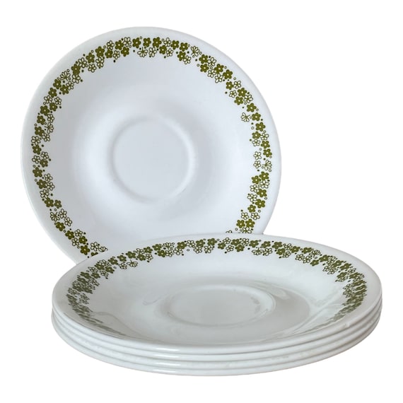 Kitchen & Dining Vintage Corelle Spring Blossom Green Crazy Daisy ...