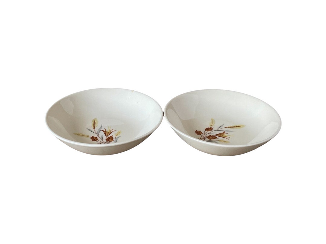 Vintage Wheat Pattern Berry Bowls - Etsy