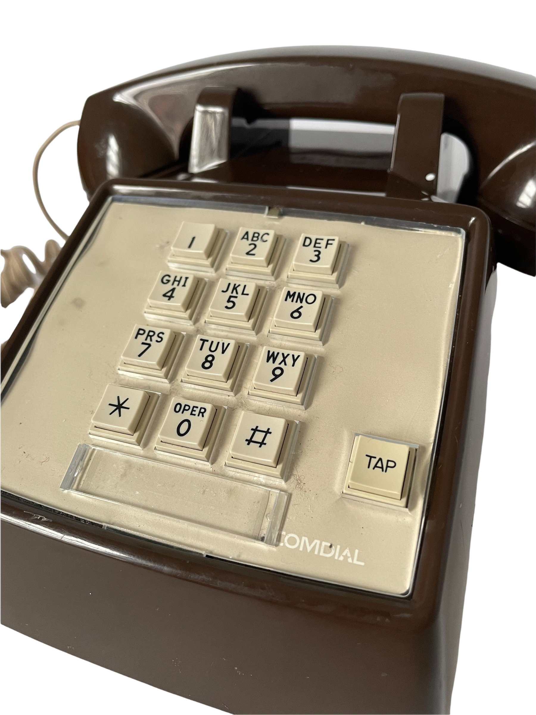Vintage 1977 Brown Comdial Push Button Telephone No. 013845 - Etsy