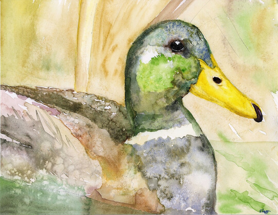 Duck Print - Etsy