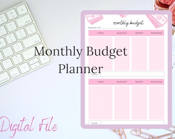 Girly Budget Planner - Etsy