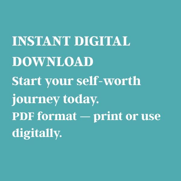The Self-worth Blueprint | 4-week Self-esteem Workbook, EFT Tapping ...