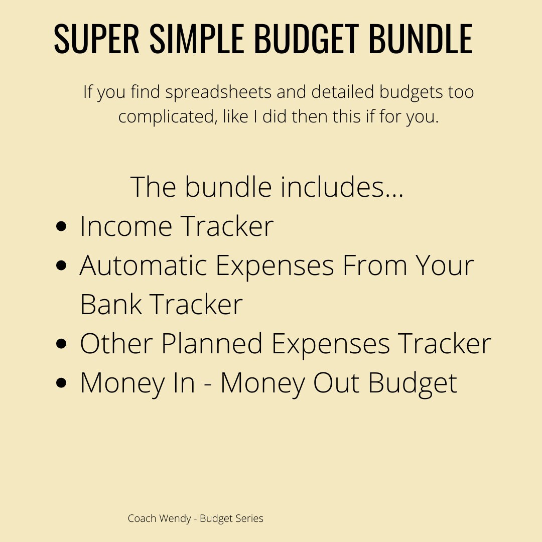 Super Simple Printable Money Trackers Bundle Money in Money Out Budget ...