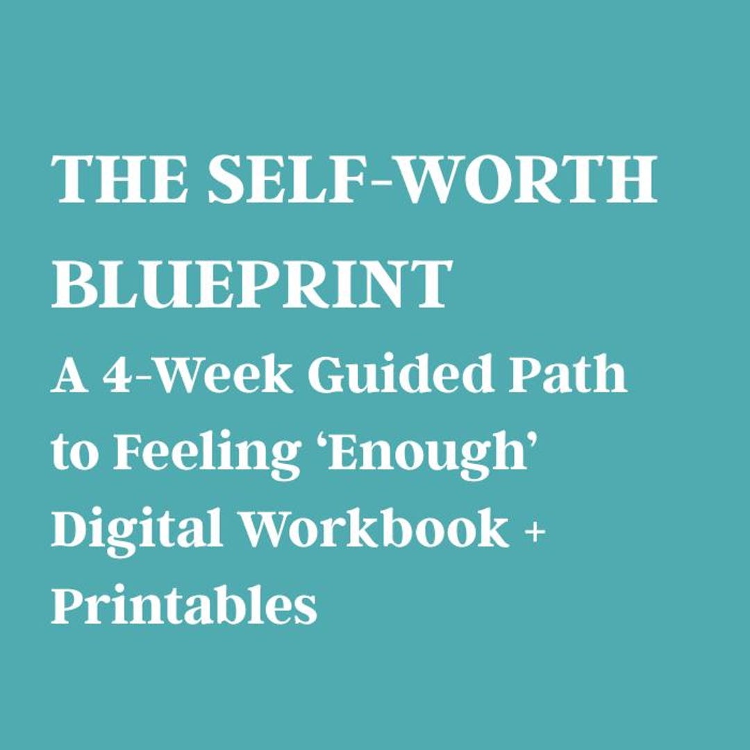 The Self-worth Blueprint | 4-week Self-esteem Workbook, EFT Tapping ...