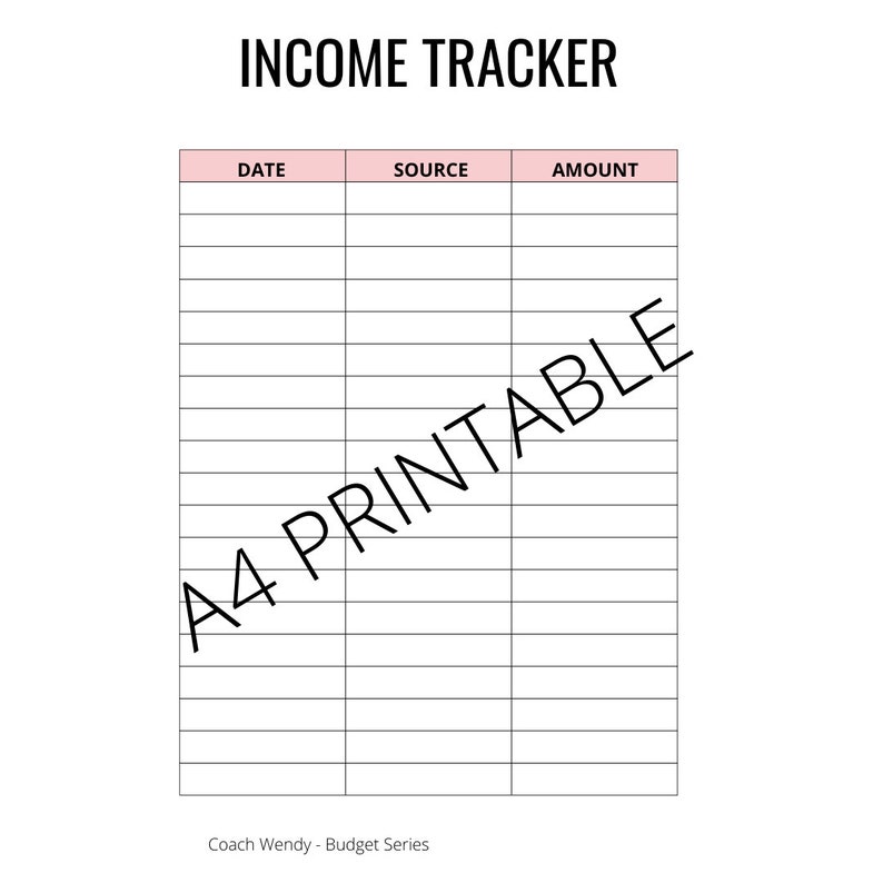 Super Simple Printable Money Trackers Bundle Money in Money Out Budget ...