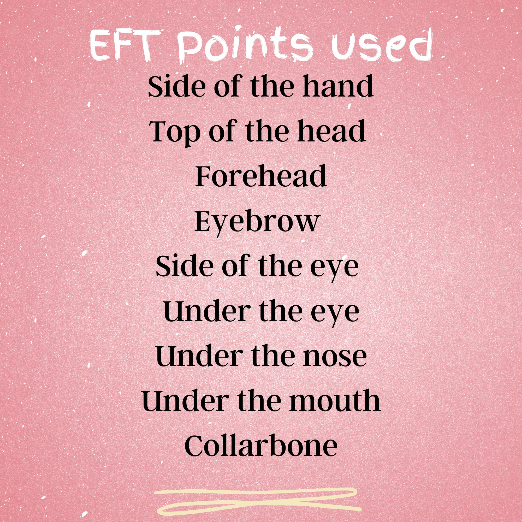 Emotional Freedom Techniques EFT Tapping Script Templates Etsy
