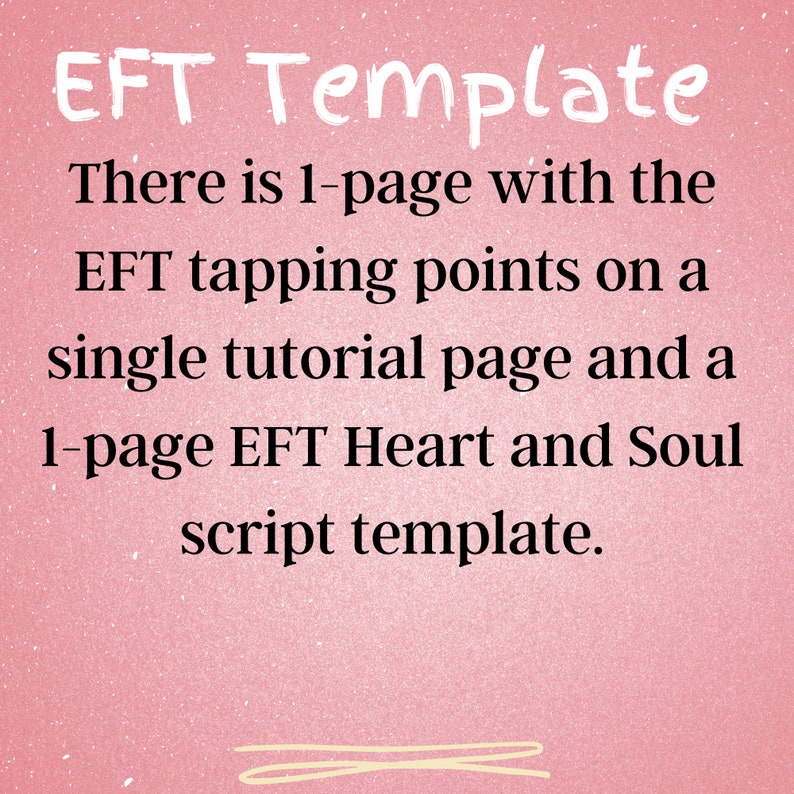 EFT Heart & Soul Script Template - Etsy
