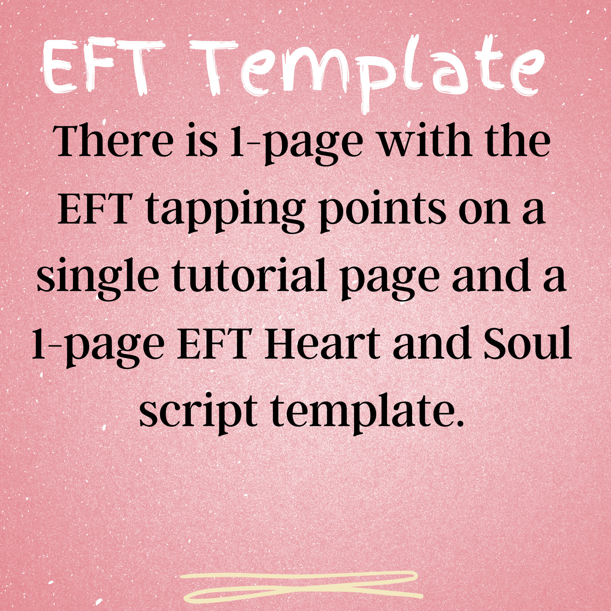 EFT Heart & Soul Script Template - Etsy