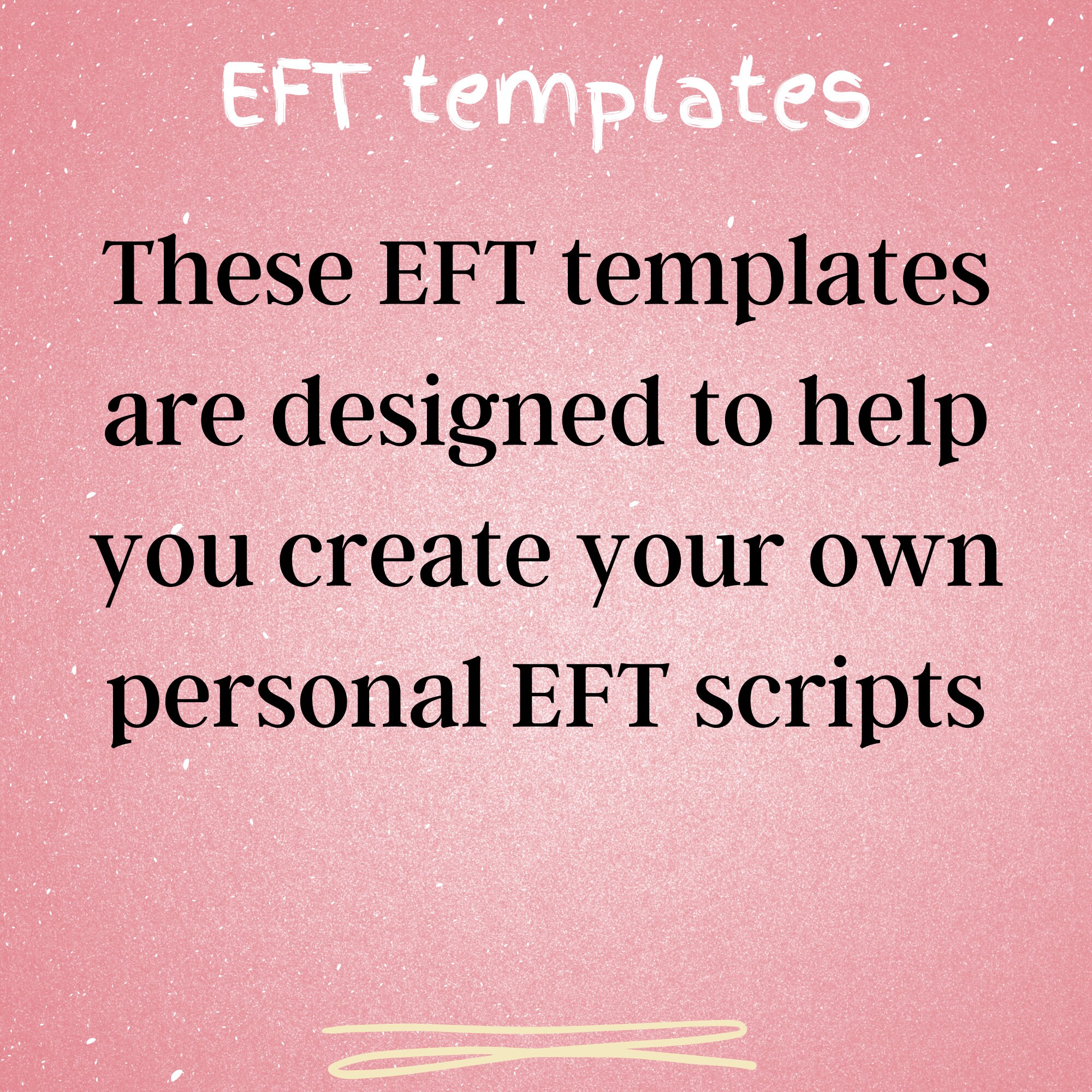 Emotional Freedom Techniques - EFT Tapping Script Templates - Create ...