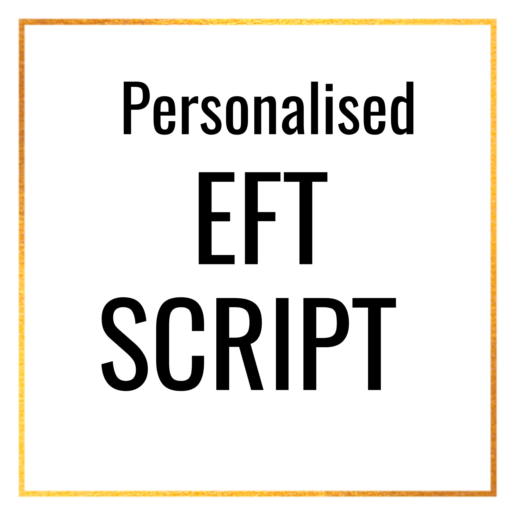 Personalised EFT Script Emotional Freedom Techniques Script - Etsy UK
