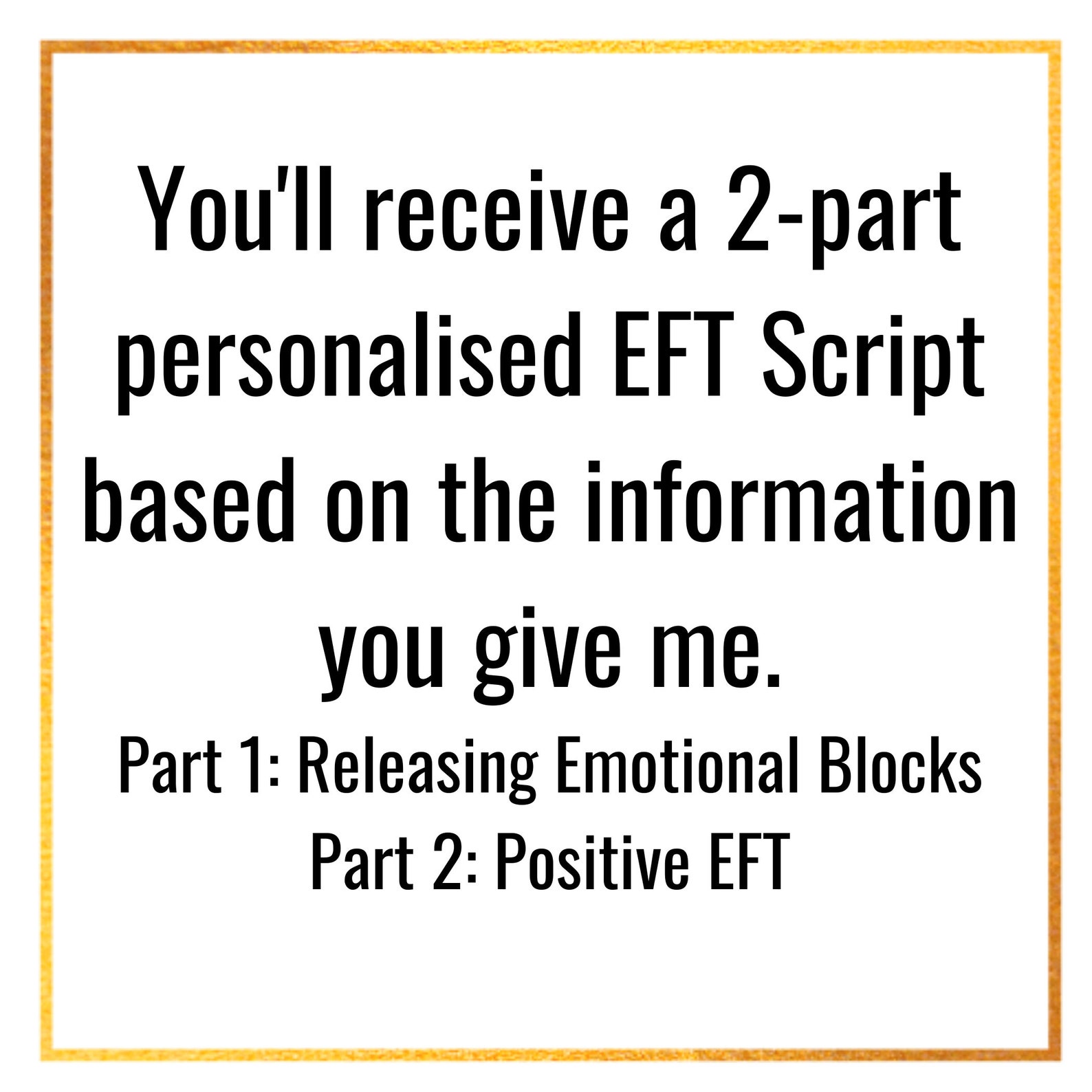 Personalised EFT Script Emotional Freedom Techniques Script - Etsy UK