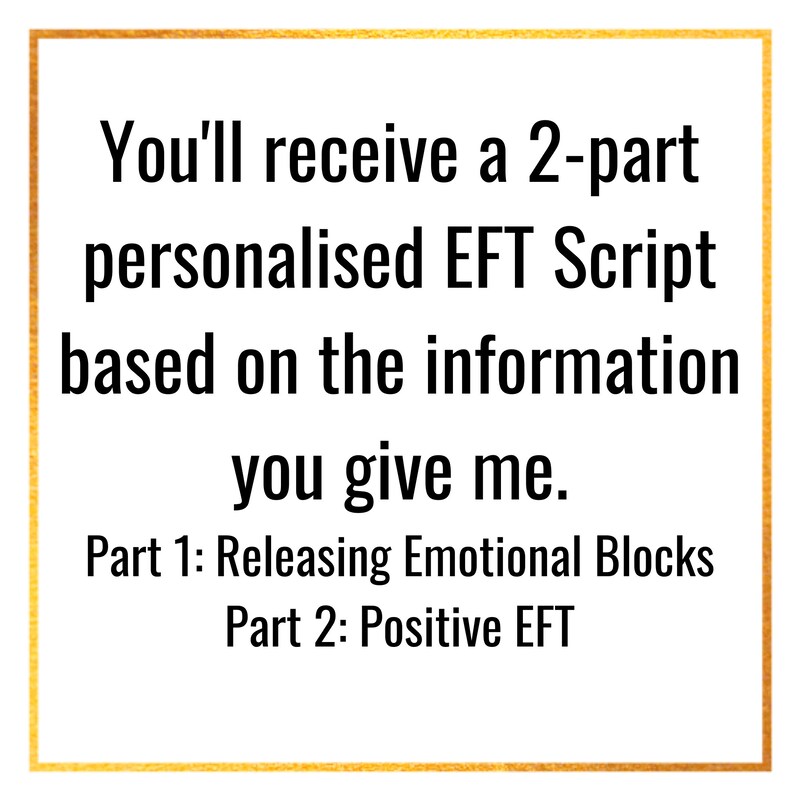 Personalised EFT Script Emotional Freedom Techniques Script - Etsy UK